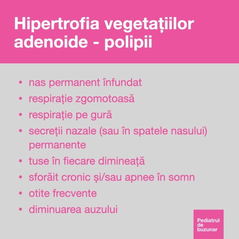 Polipii și operația de polipi - Pediatrul de buzunar